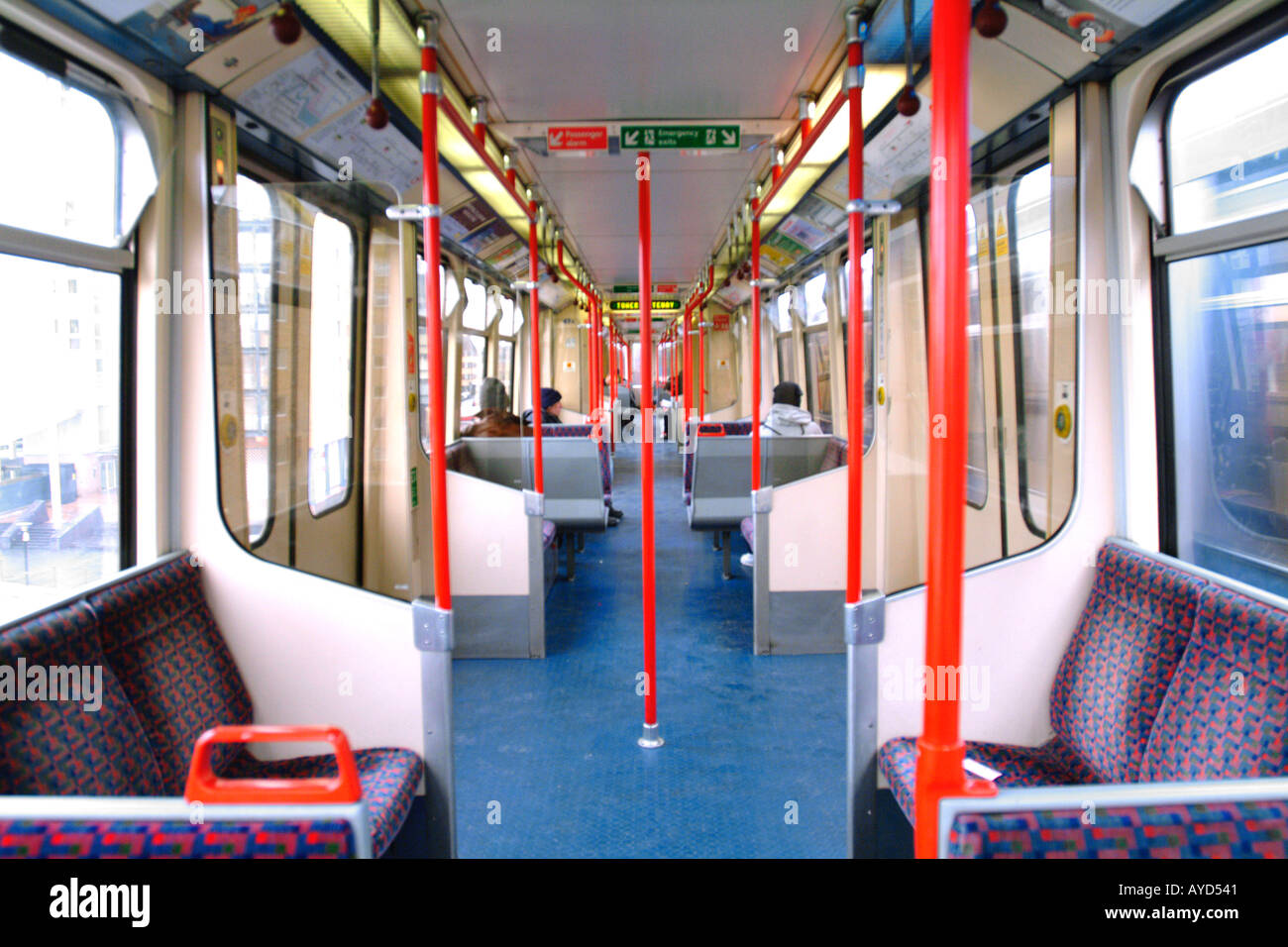DLR carriage interior London United Kingdom Stock Photo - Alamy