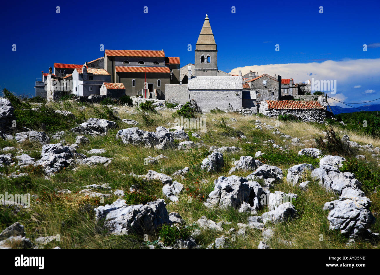 Old ancient village lubenice hi-res stock photography and images - Alamy