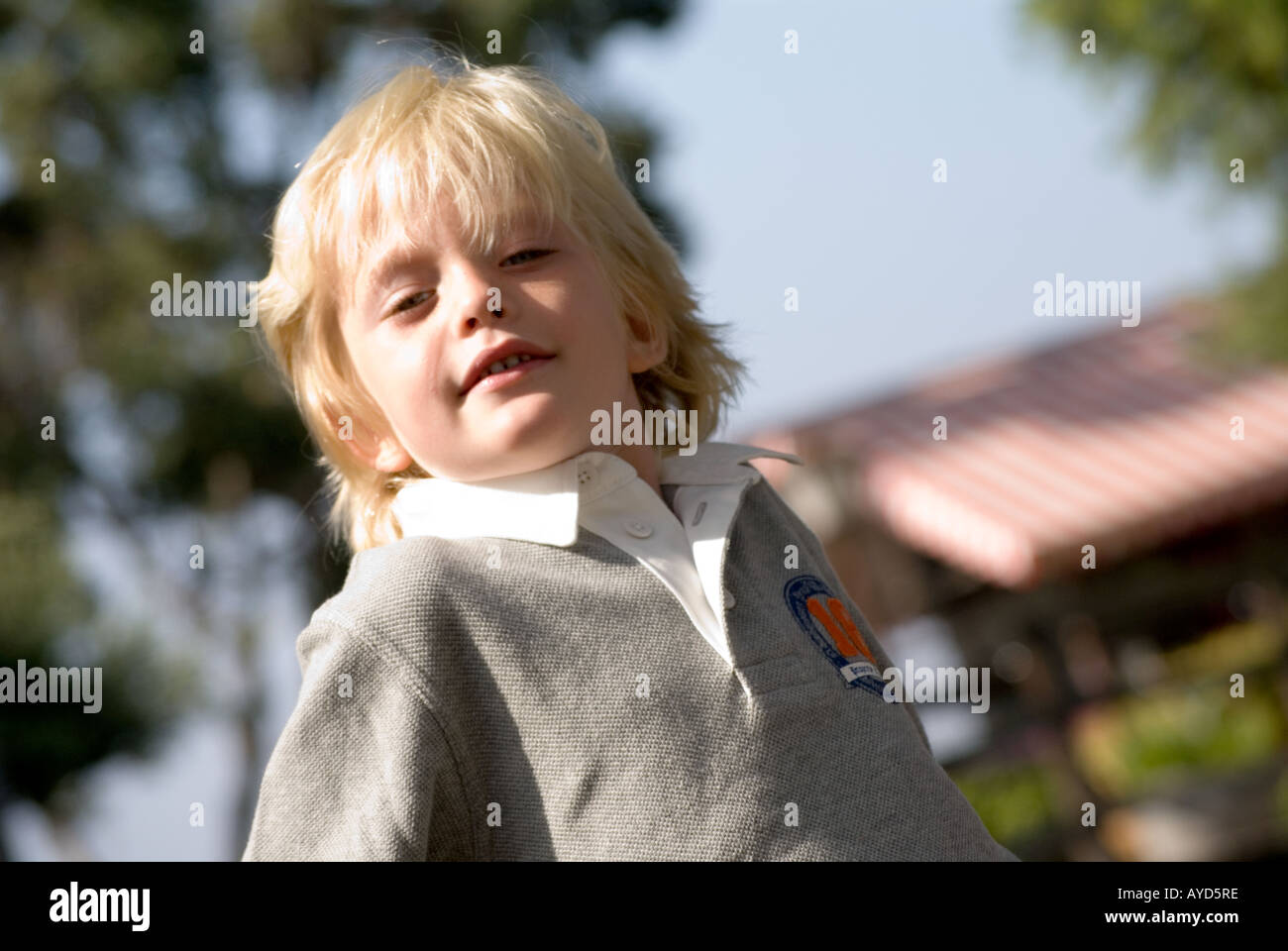 Portrait of young boy Stock Photo - Alamy