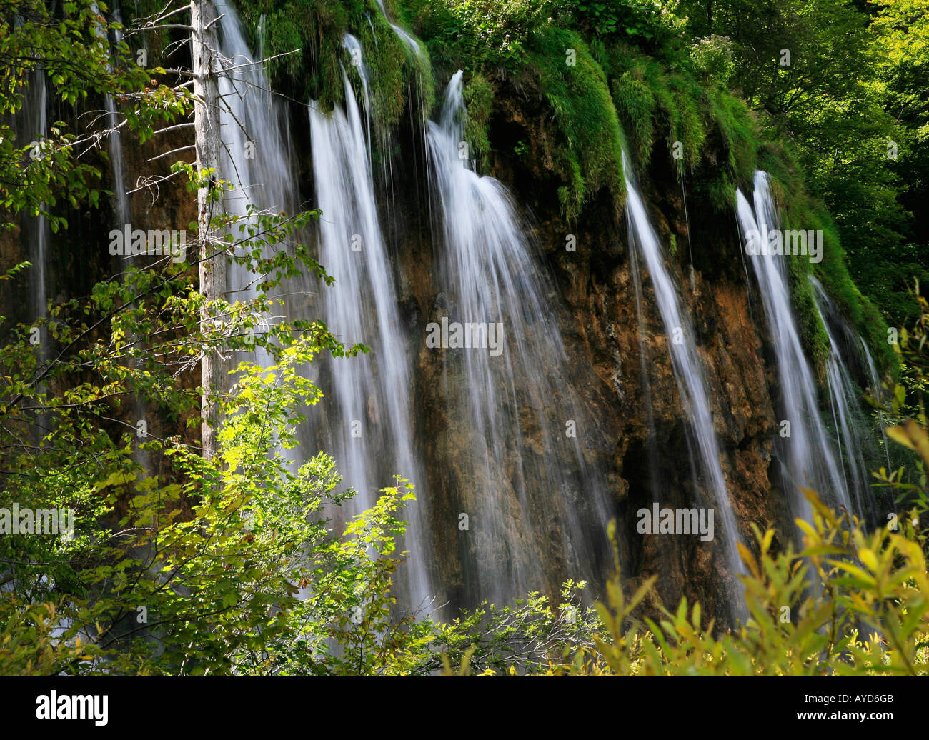 Waterfall in Plitvice Lakes National Park, Croatia Stock Photo - Alamy