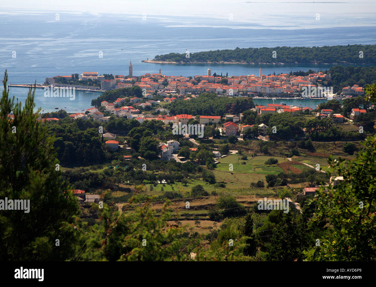 View of Rab Town, Rab island, Croatia Stock Photo - Alamy