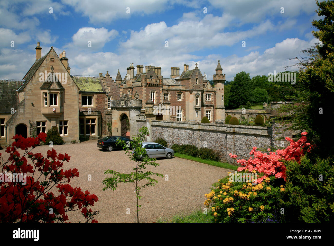 UK Scotland Roxburghshire Borders Abbotsford House Melrose Stock Photo ...
