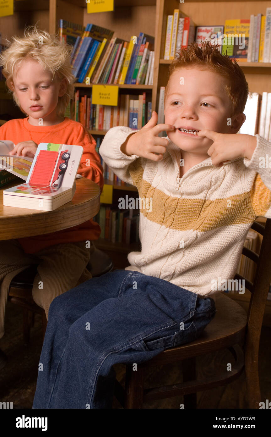 Children making a crazy face Stock Photo - Alamy