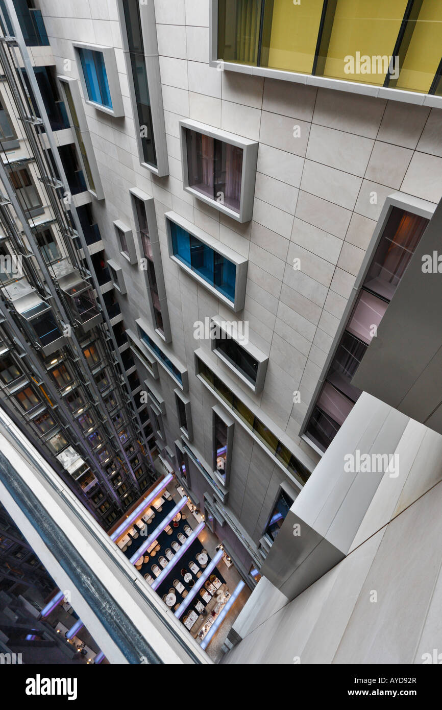 View of restaurant looking down the atrium at the Park Plaza County ...