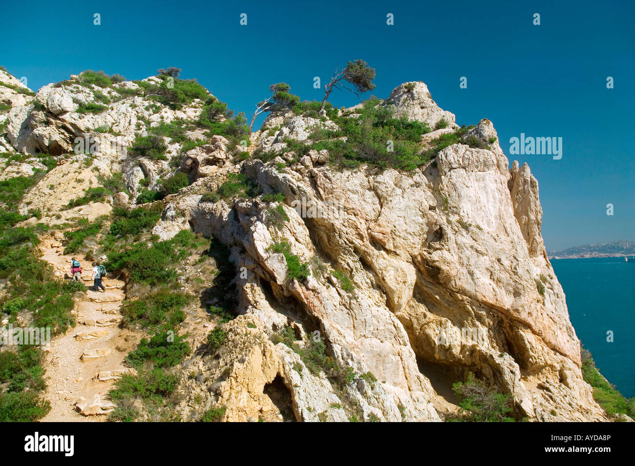 CALANQUES - COTE BLEUE - MARSEILLE - PROVENCE - FRANCE Stock Photo - Alamy
