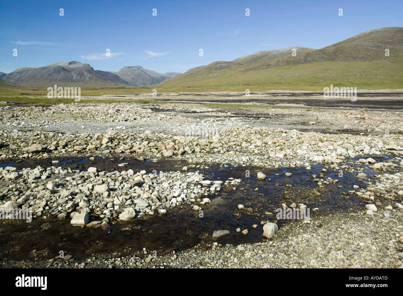 Drought at Loch glascarnoch, Highlands, near Ullapool, Scotland, UK ...