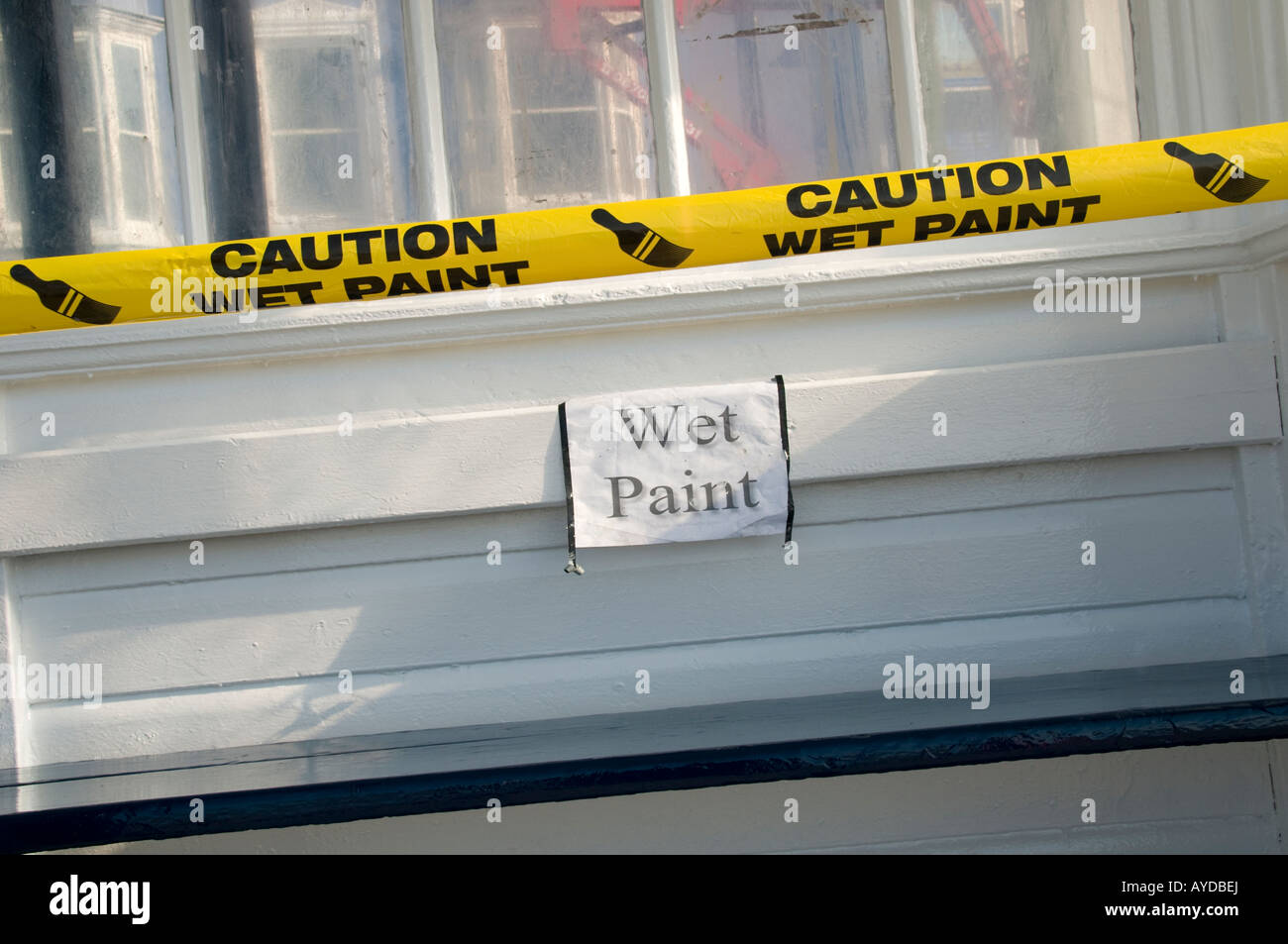 Beware wet paint sign hi-res stock photography and images - Alamy