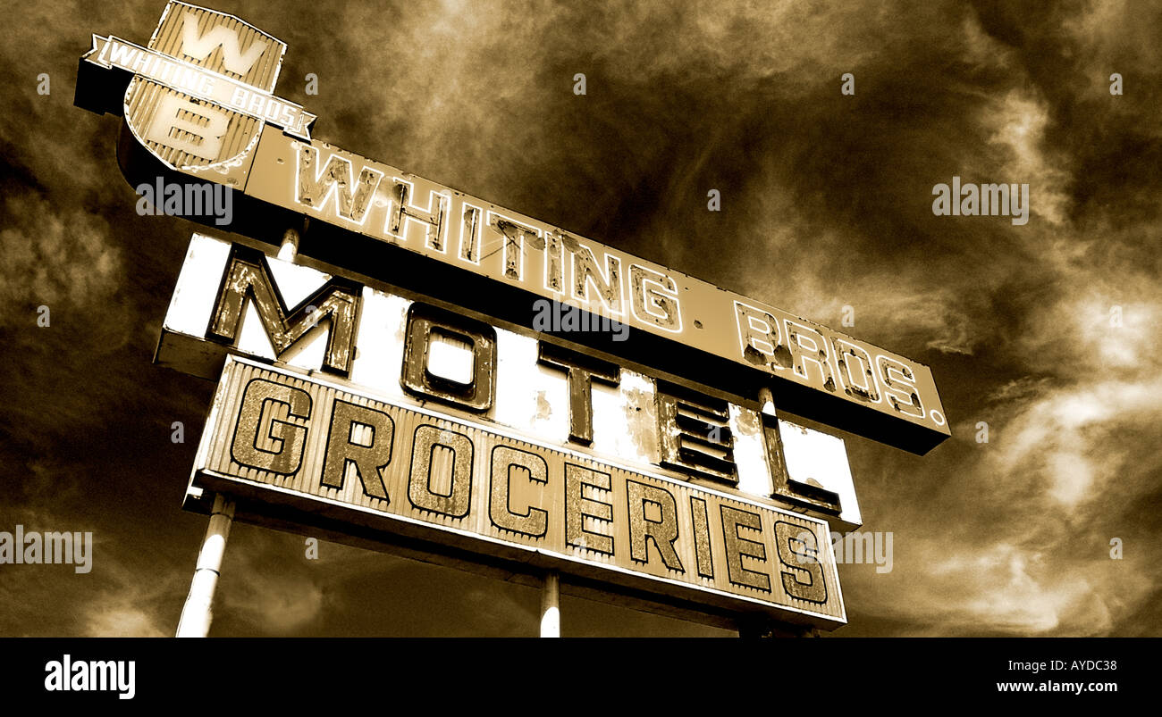 Sign whiting Bros Stock Photo - Alamy