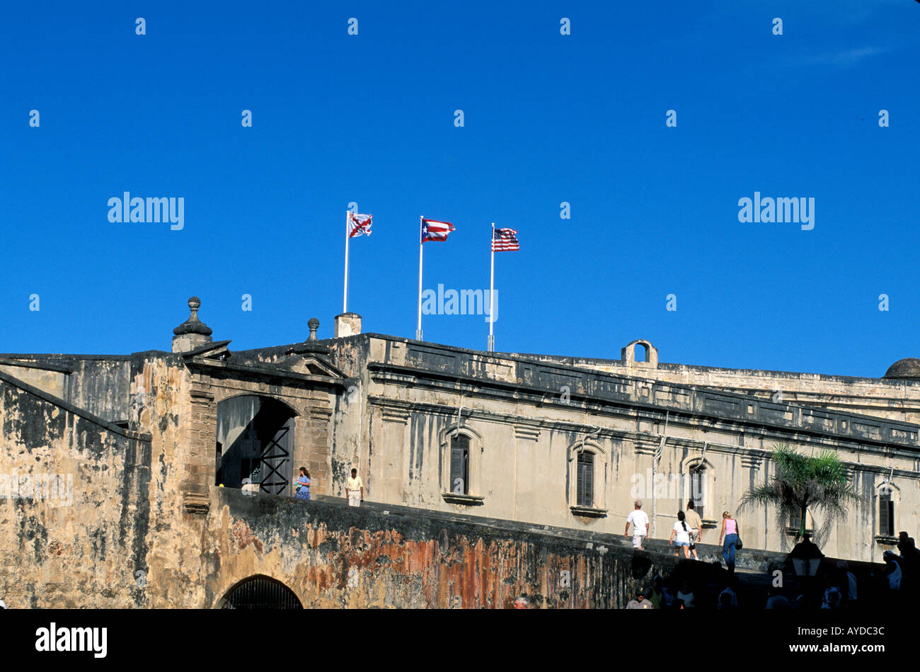 Puerto Rico Fort San Cristobal Old San Juan Stock Photo - Alamy