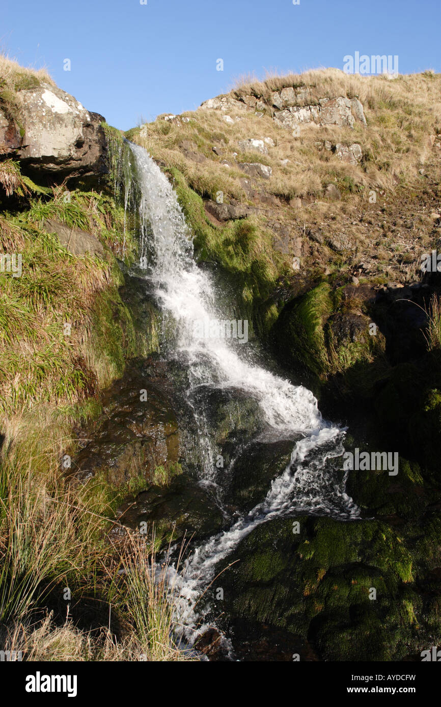 Waterfall on the 2nd Inchna Burn before its confluence with Menstrie ...