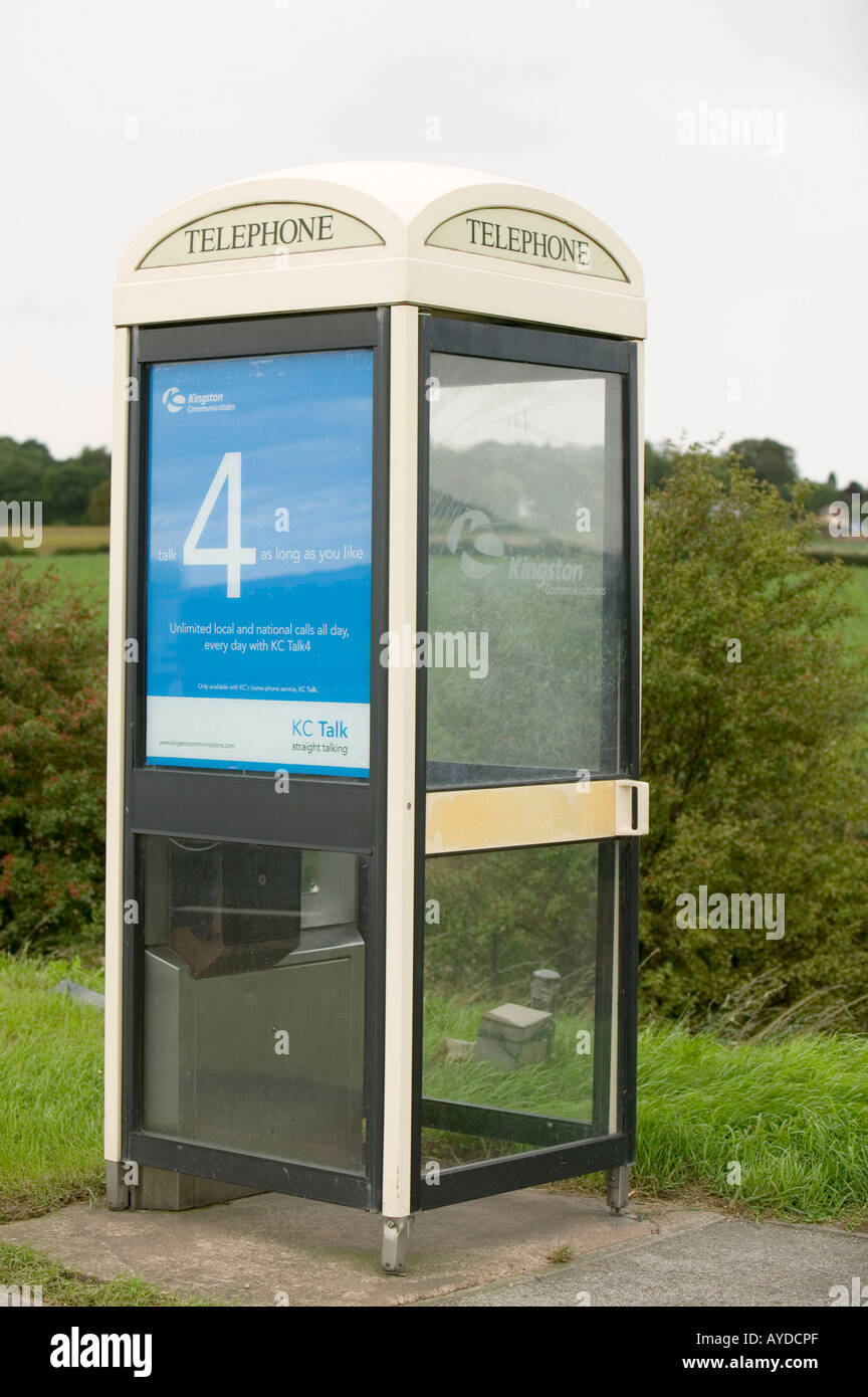 A Kingston Communications telephone box in Hull, Yorkshire, UK. The UK ...