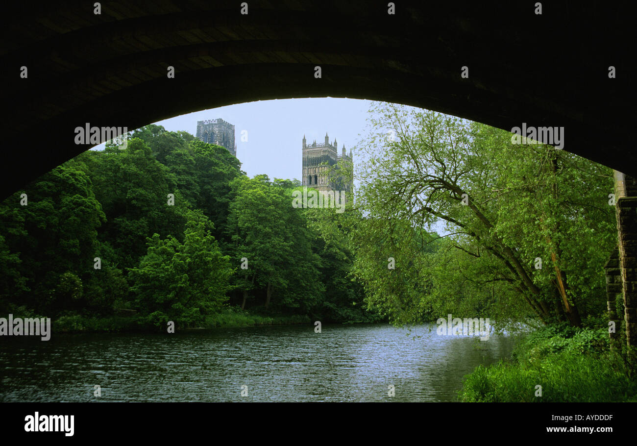 Durham Cathedral and River Wear County Durham England UK Stock Photo ...