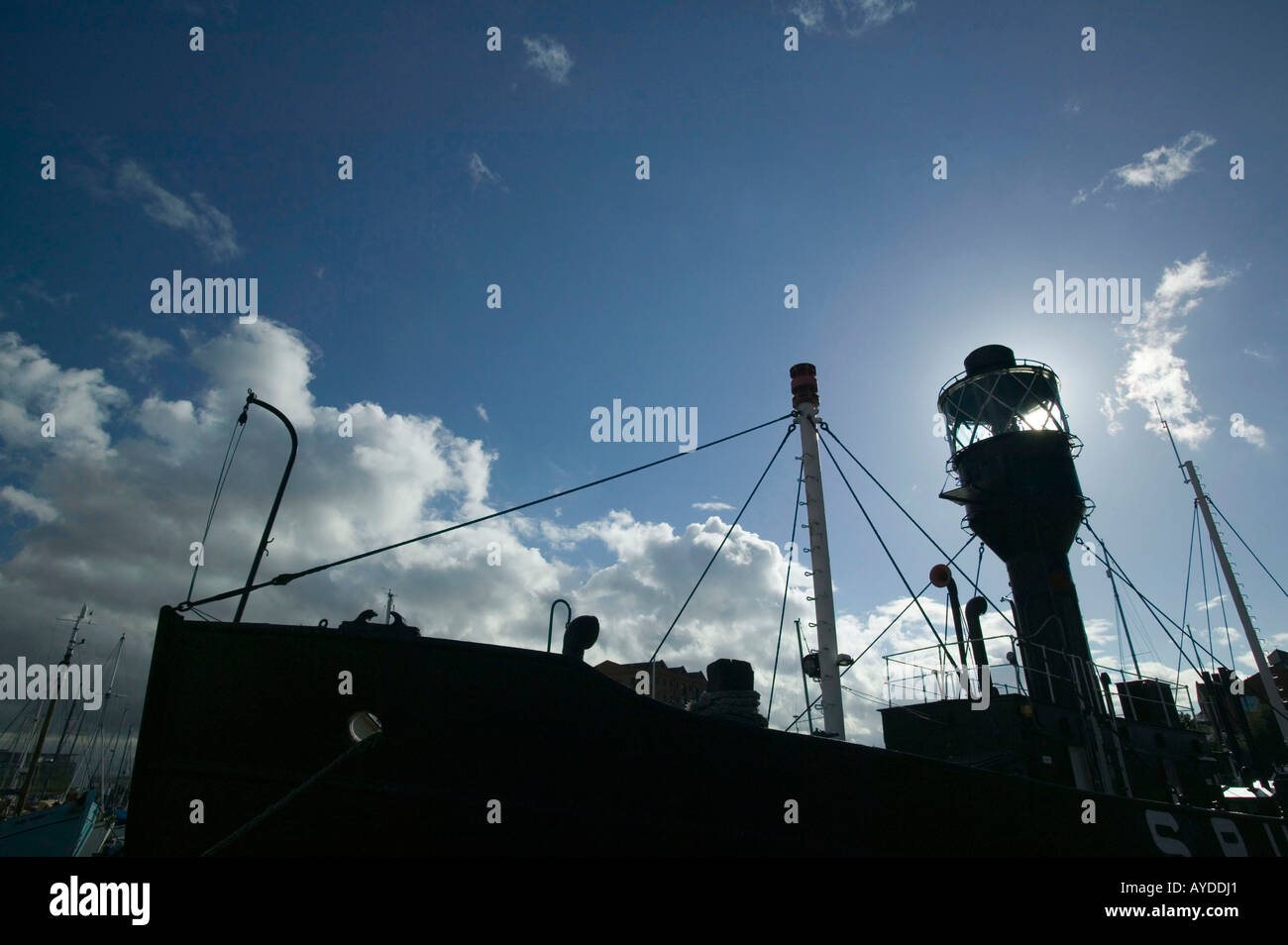The old Spurn Light Ship in Hull Marina, Hull, Yorkshire, UK Stock ...