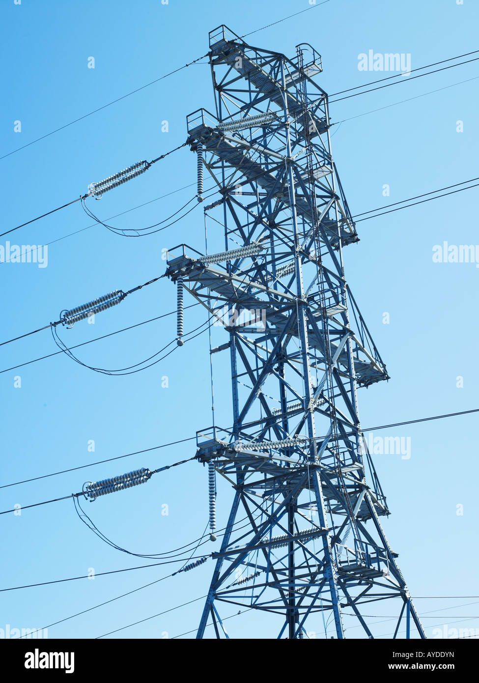 High tension power lines at Newington Station in Newington New ...