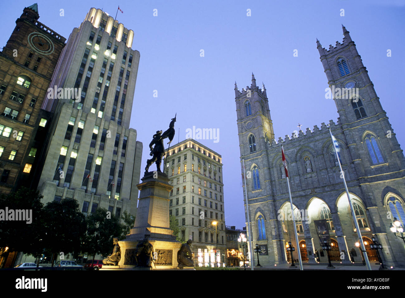 Canada Montreal old town Stock Photo - Alamy