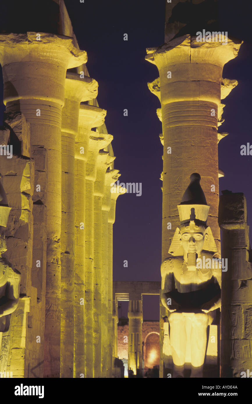 Egypt Luxor Colonnade Stock Photo - Alamy