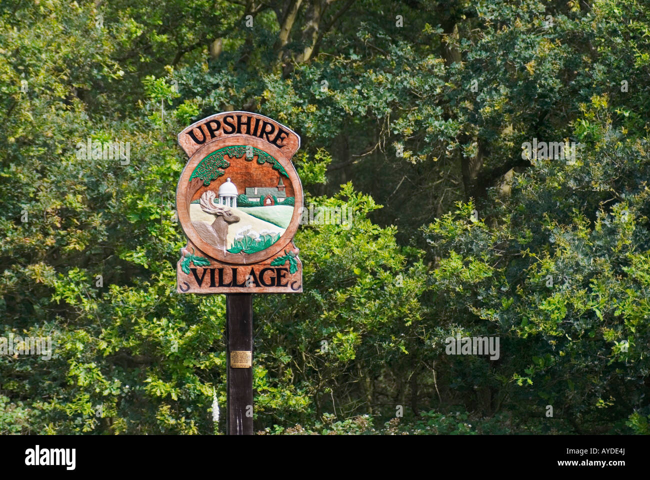 Upshire village signpost Stock Photo - Alamy