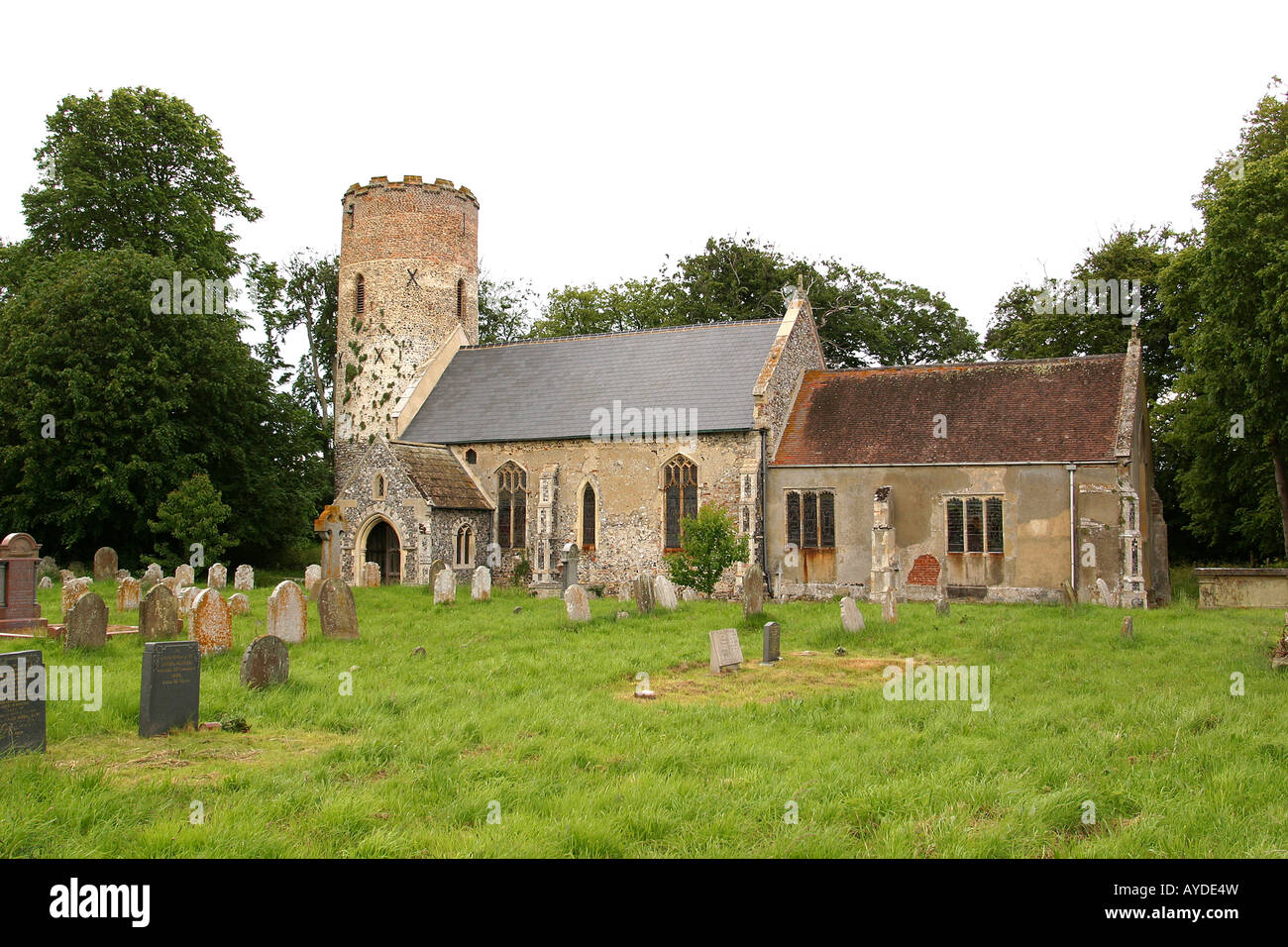 UK Norfolk Broads Burgh Castle St Peter and Paul church Stock Photo - Alamy