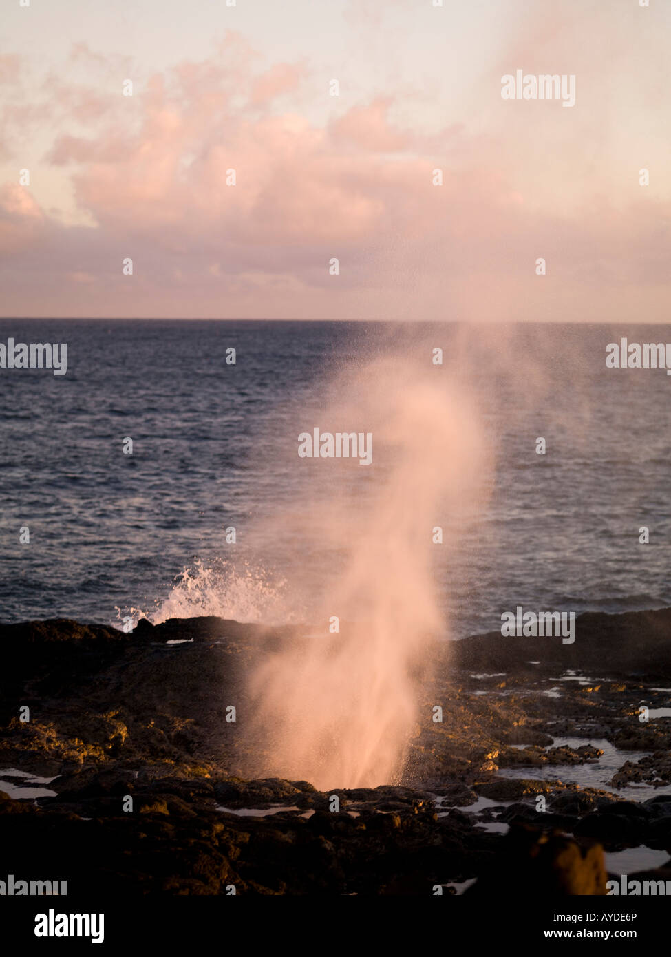 Hawaii spouting horn ocean hi-res stock photography and images - Alamy