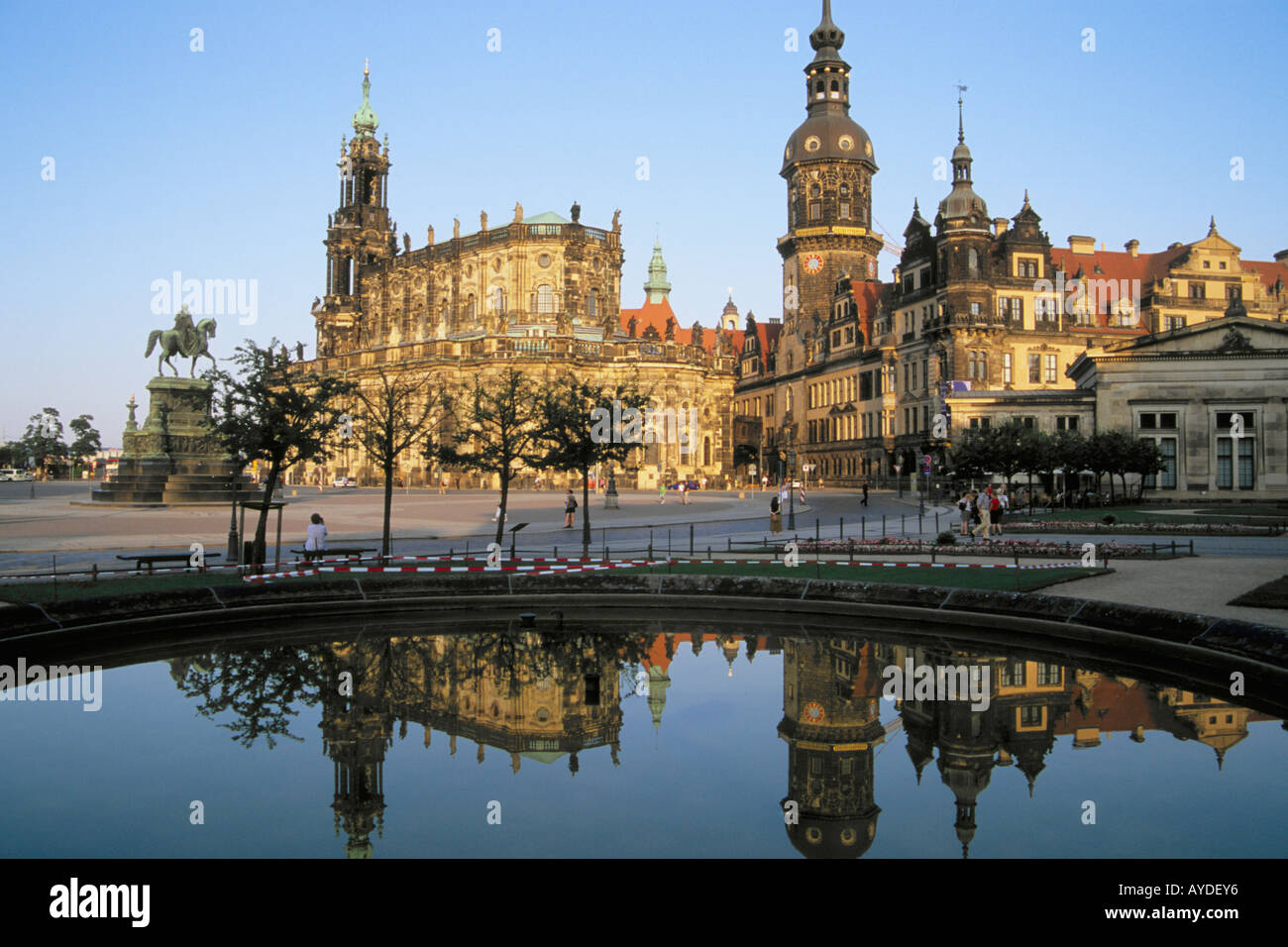Germany Saxony Dresden Cathedral Castle Stock Photo - Alamy