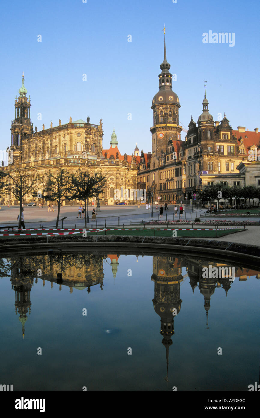 Germany Saxony Dresden Cathedral Castle Stock Photo - Alamy