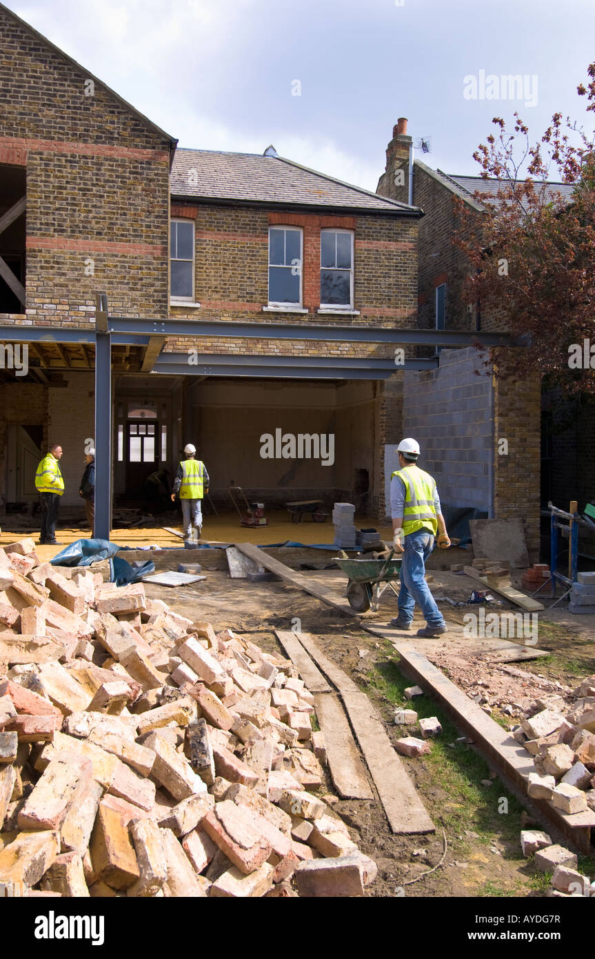 Private victorian house being rebuilt Ealing W5 London United Kingdom ...