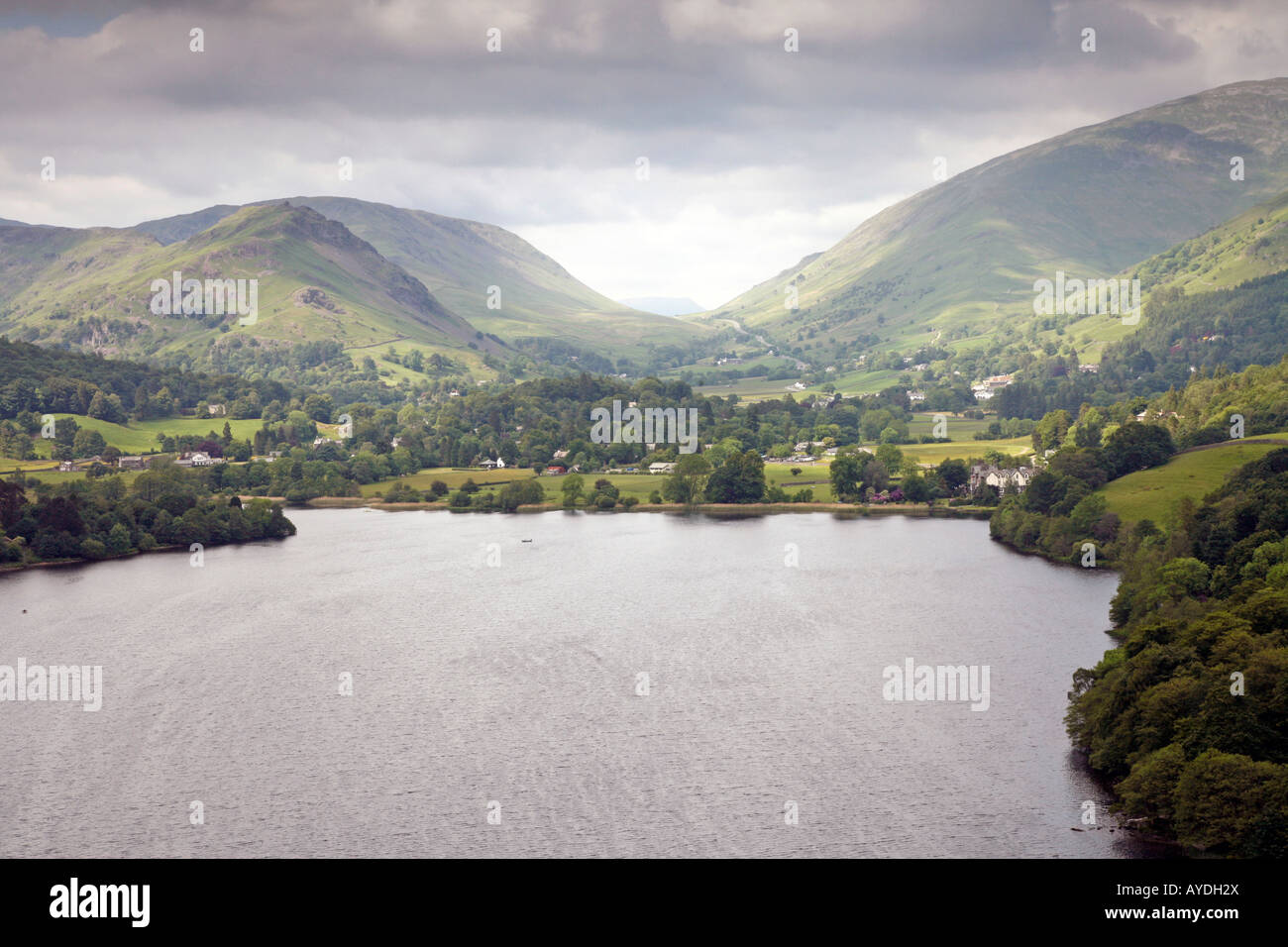 Grasmere from Loughrigg Terrace in The English Lake District with Helm ...
