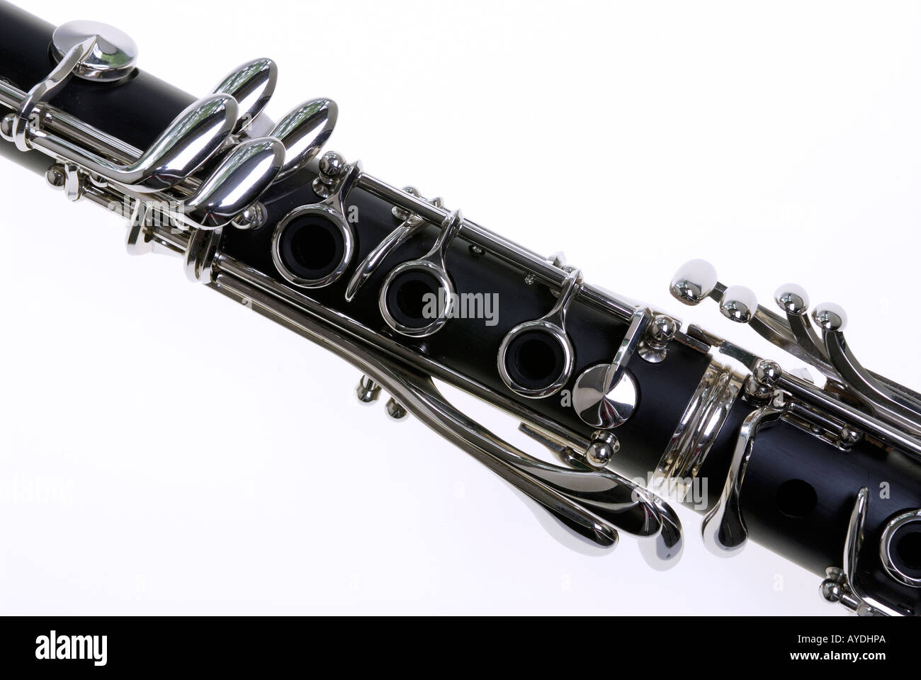 Close up boehm clarinet keywork hi-res stock photography and images - Alamy