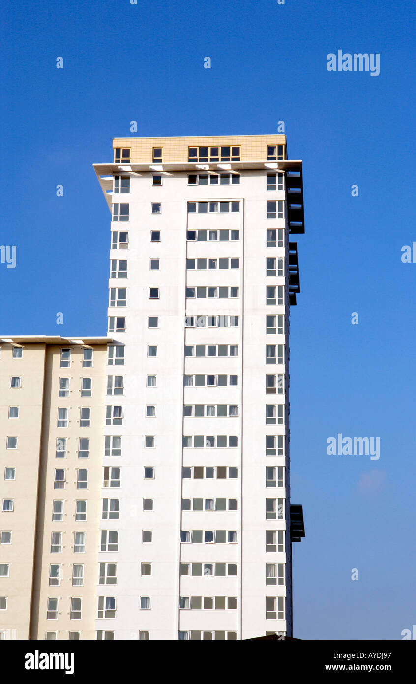 Ty Pont Haearn high rise apartments for university students in Cardiff ...