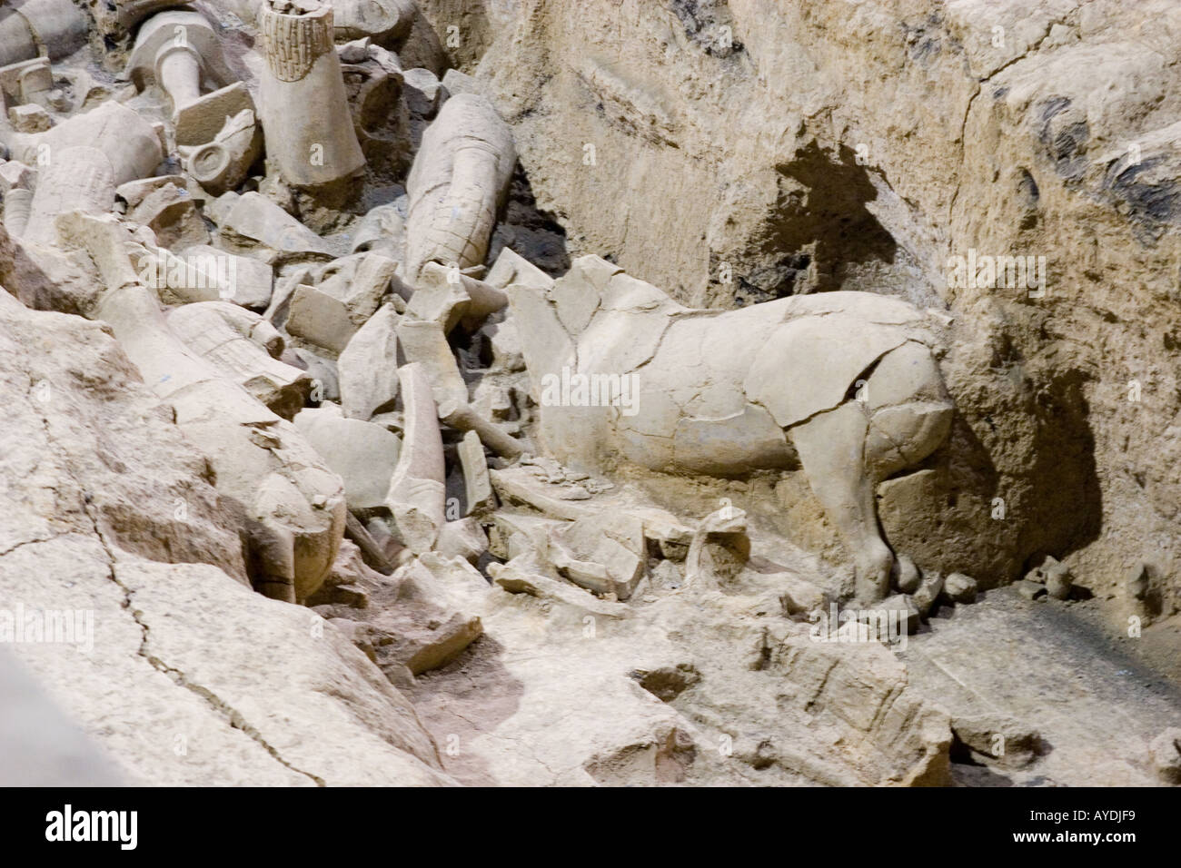 Broken figures in the Terracotta museum in Xian, China Stock Photo - Alamy