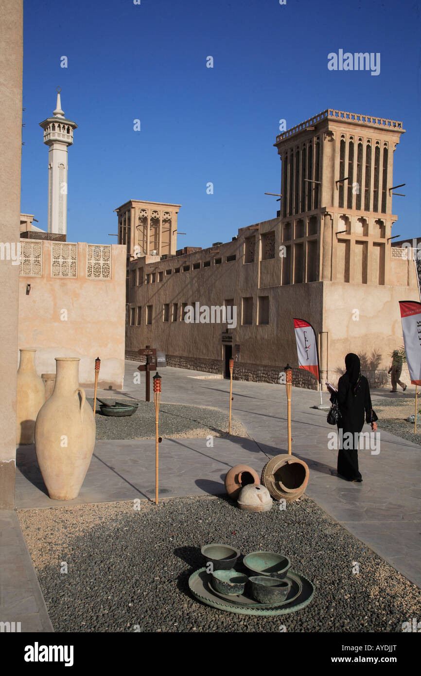 United Arab Emirates Dubai Bastakia Quarter traditional architecture ...