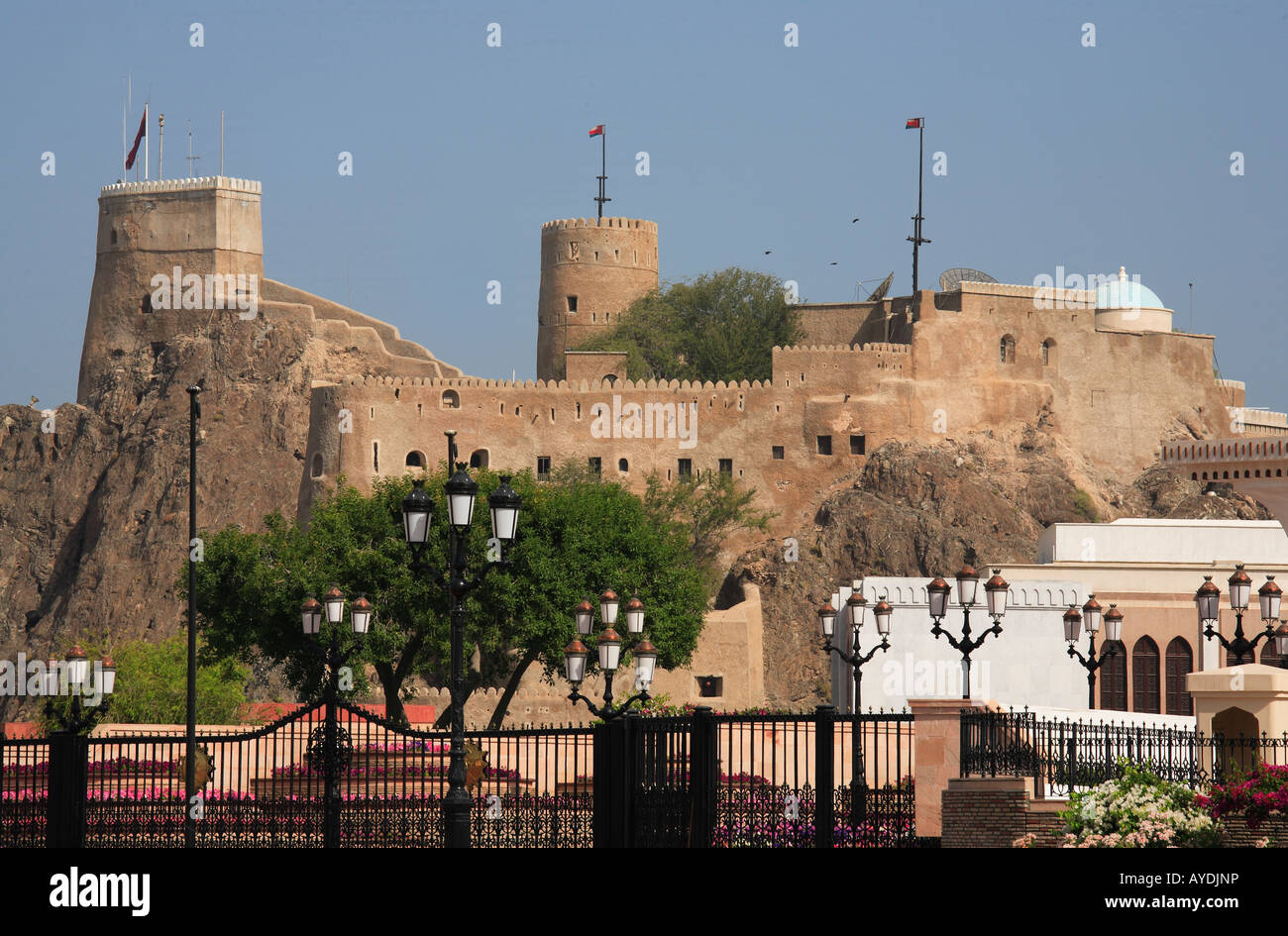 Oman Muscat Al Mirani Fort Stock Photo - Alamy