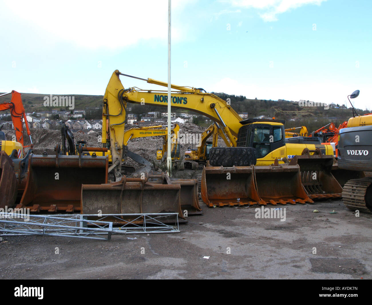 The mechanical vehicles used for the redevelopment of the former Corus ...
