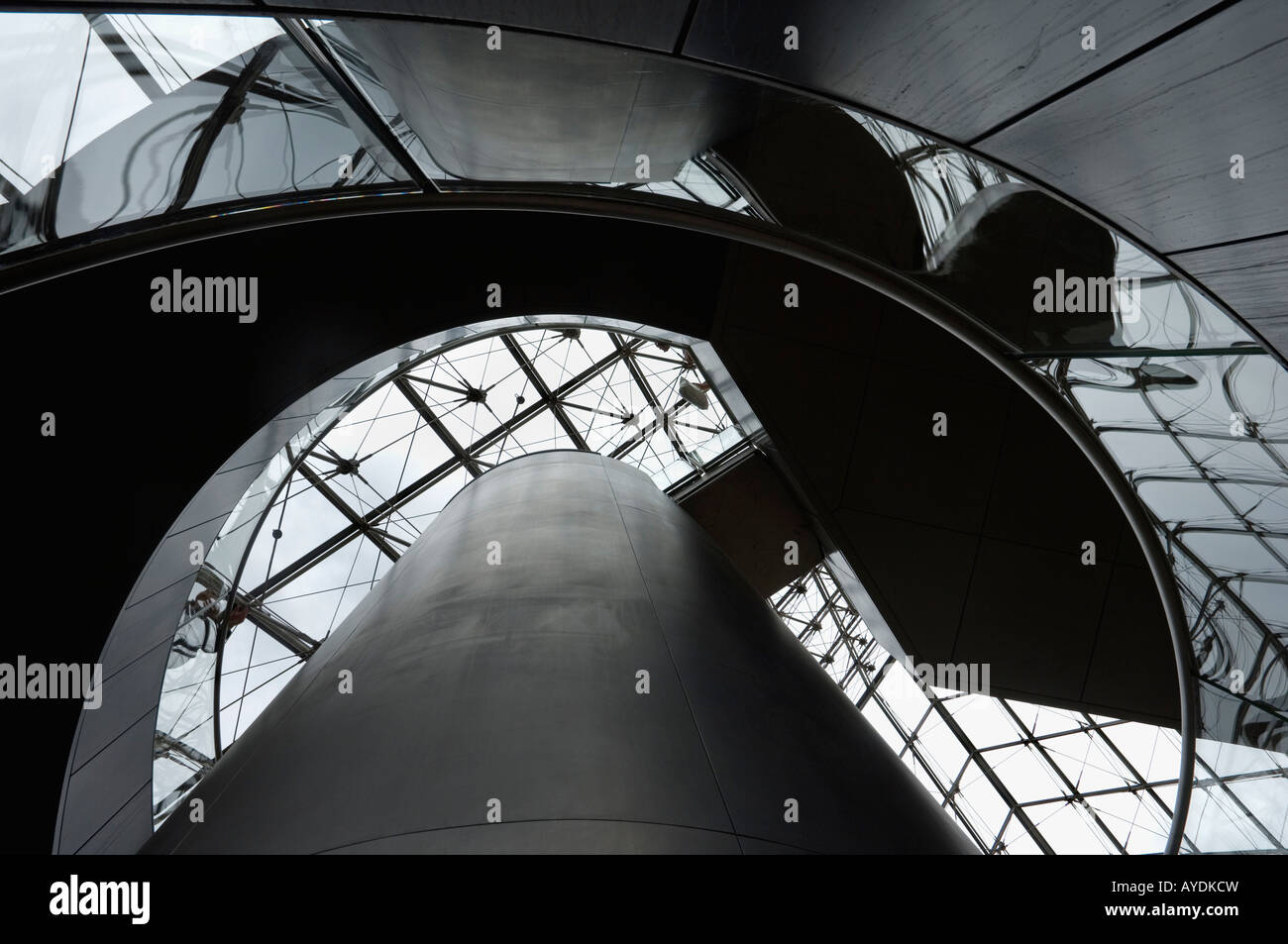 Spiral staircase louvre museum paris hi-res stock photography and ...