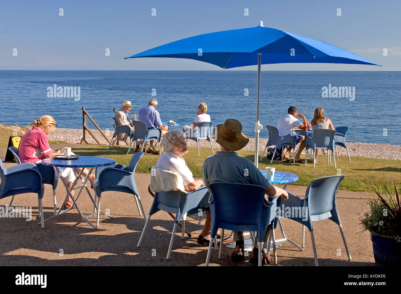 Budleigh beach cafe hi-res stock photography and images - Alamy