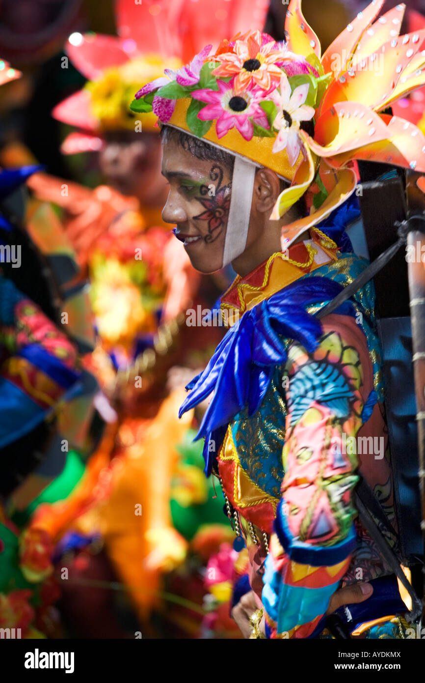 A male Sinulog dancer during a stop Stock Photo - Alamy