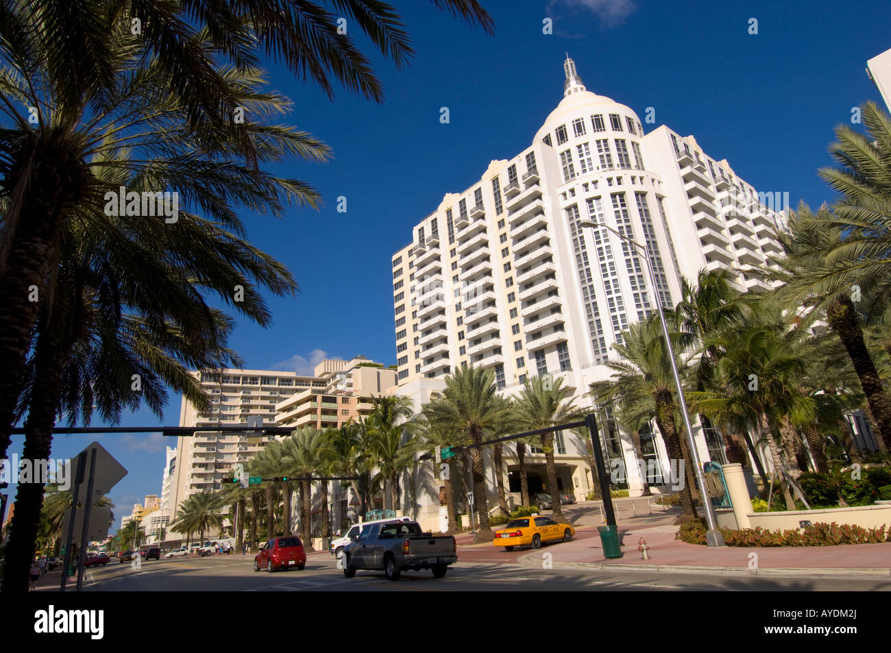 United States Of America Florida Miami Collins Avenue in South Beach ...