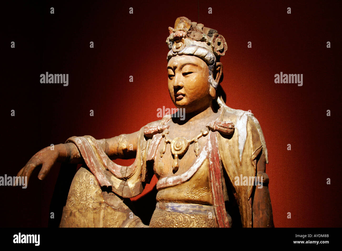 Ancient chinese statue in the Provincial museum in Shanghai China Stock ...