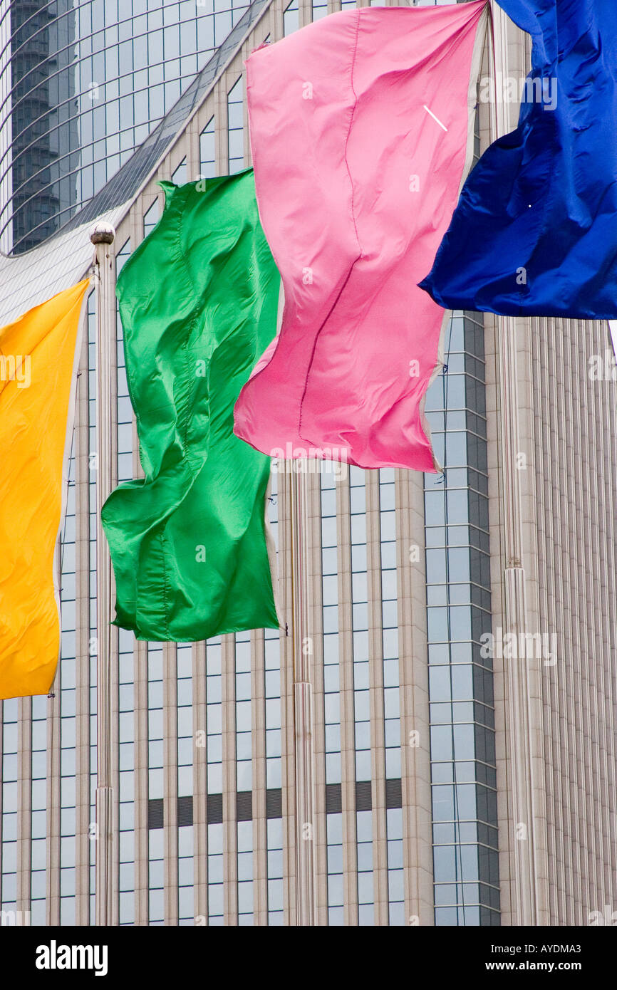 Flags waving in front hi-res stock photography and images - Alamy