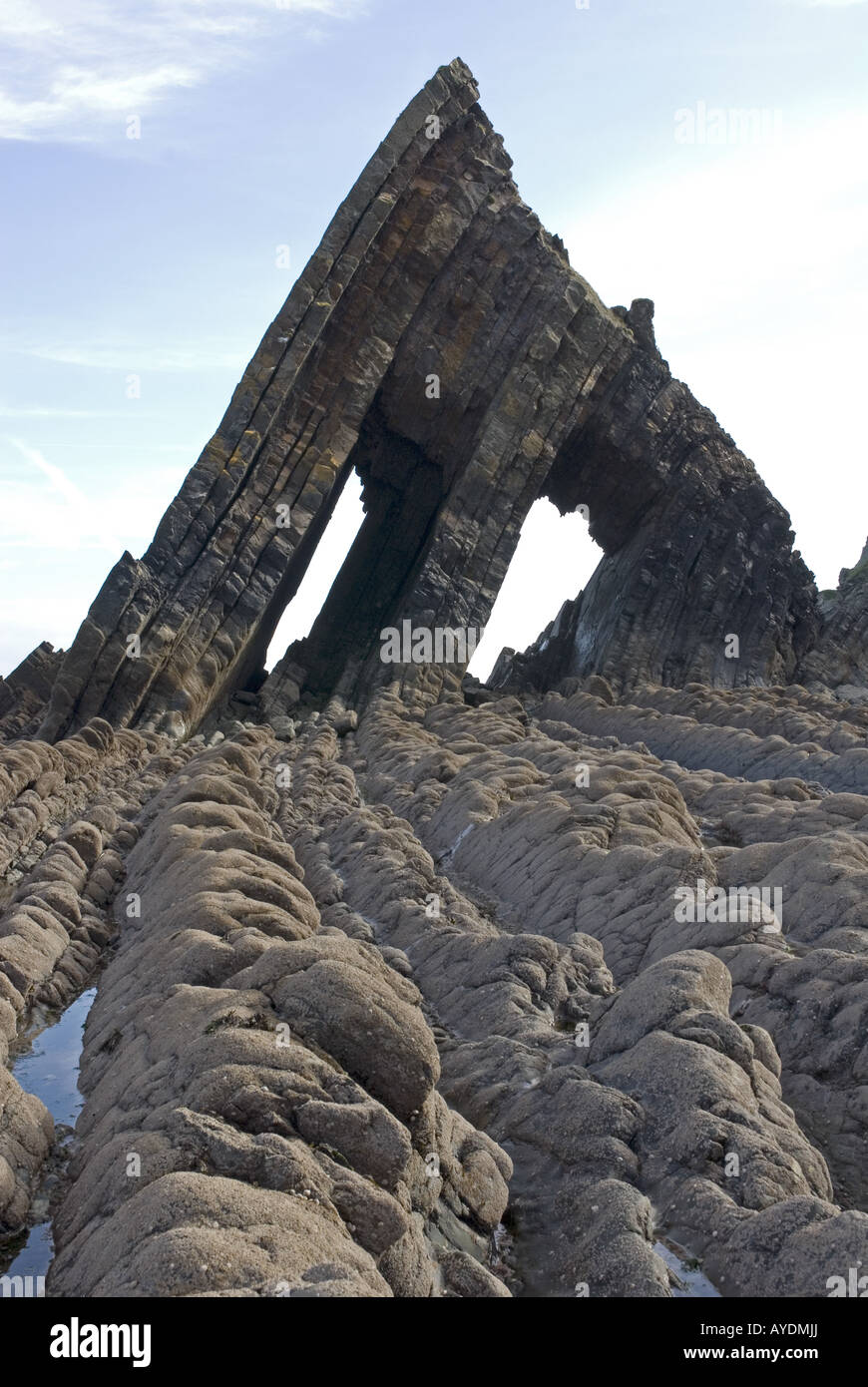 Blackchurch Rock on the North Devon coast between Clovelly and Hartland ...