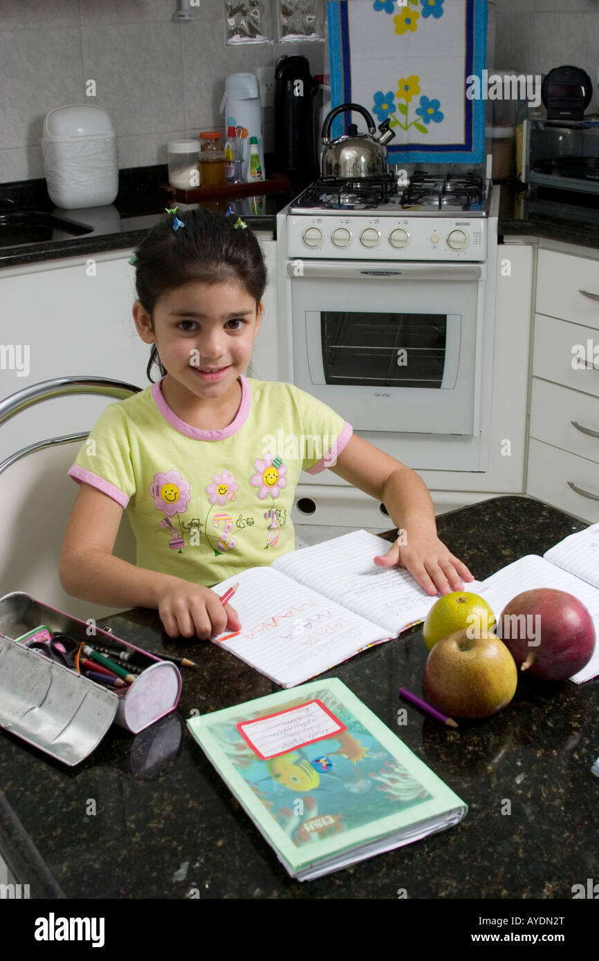 kid doing homework Stock Photo - Alamy