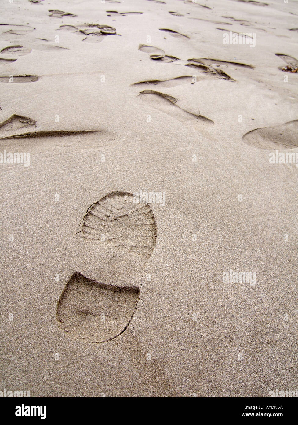 footsteps in sand Stock Photo - Alamy