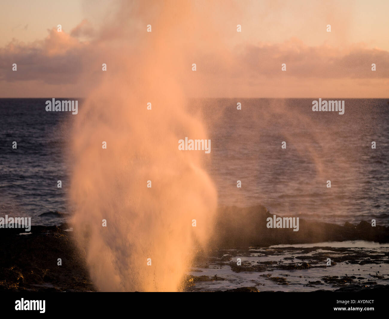 Hawaii spouting horn ocean hi-res stock photography and images - Alamy