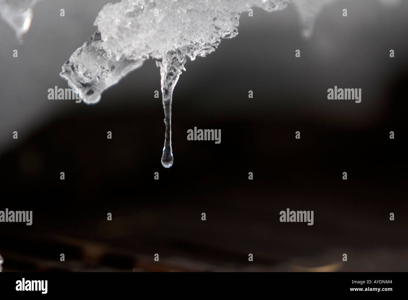 Ice formed by the freezing of dripping water hi-res stock photography ...