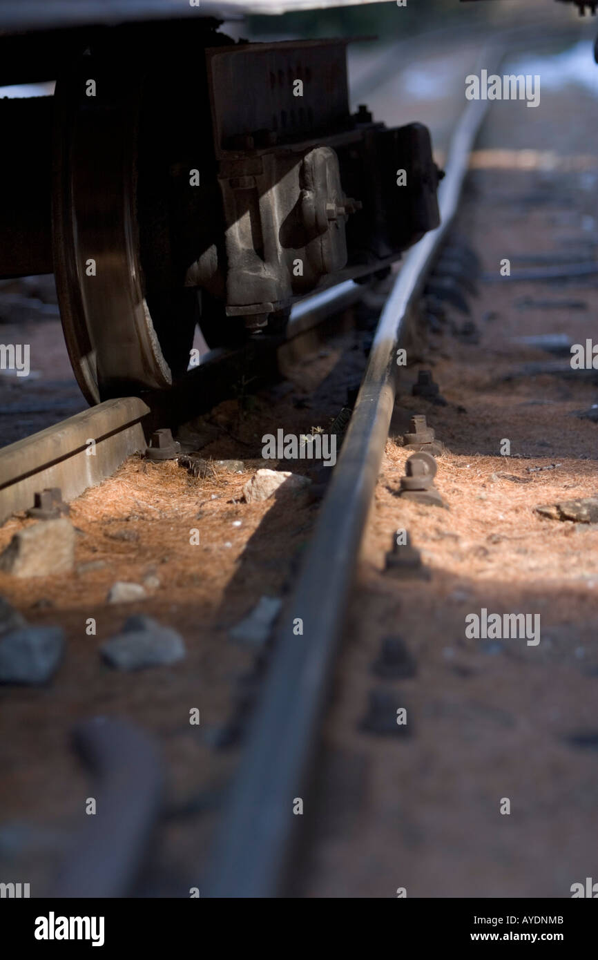 railway line of the marble mine above Laas, South Tyrol, Italy Stock ...