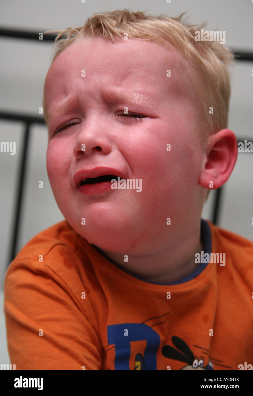 Toddler having a tantrum Stock Photo - Alamy