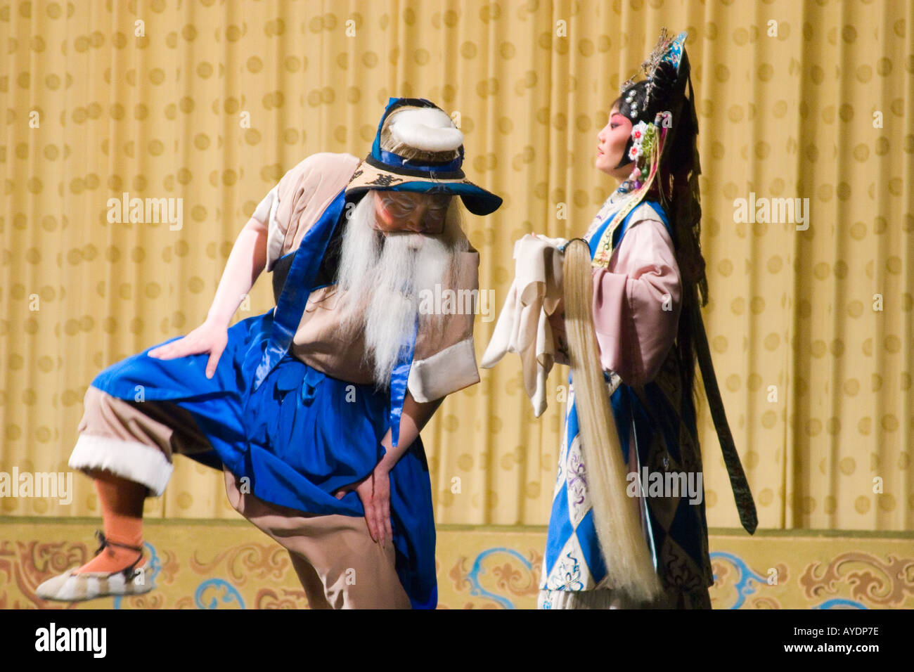 Chinese opera performers backstage in hi-res stock photography and ...