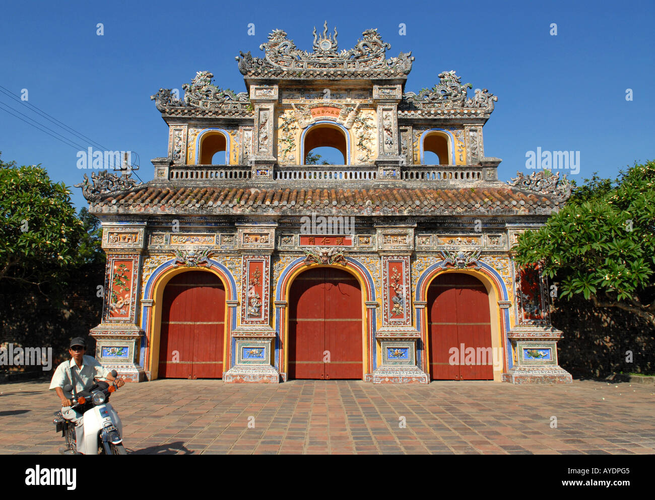 Hien Nhon Gate which is one of the gates of the imperial enclosure a ...
