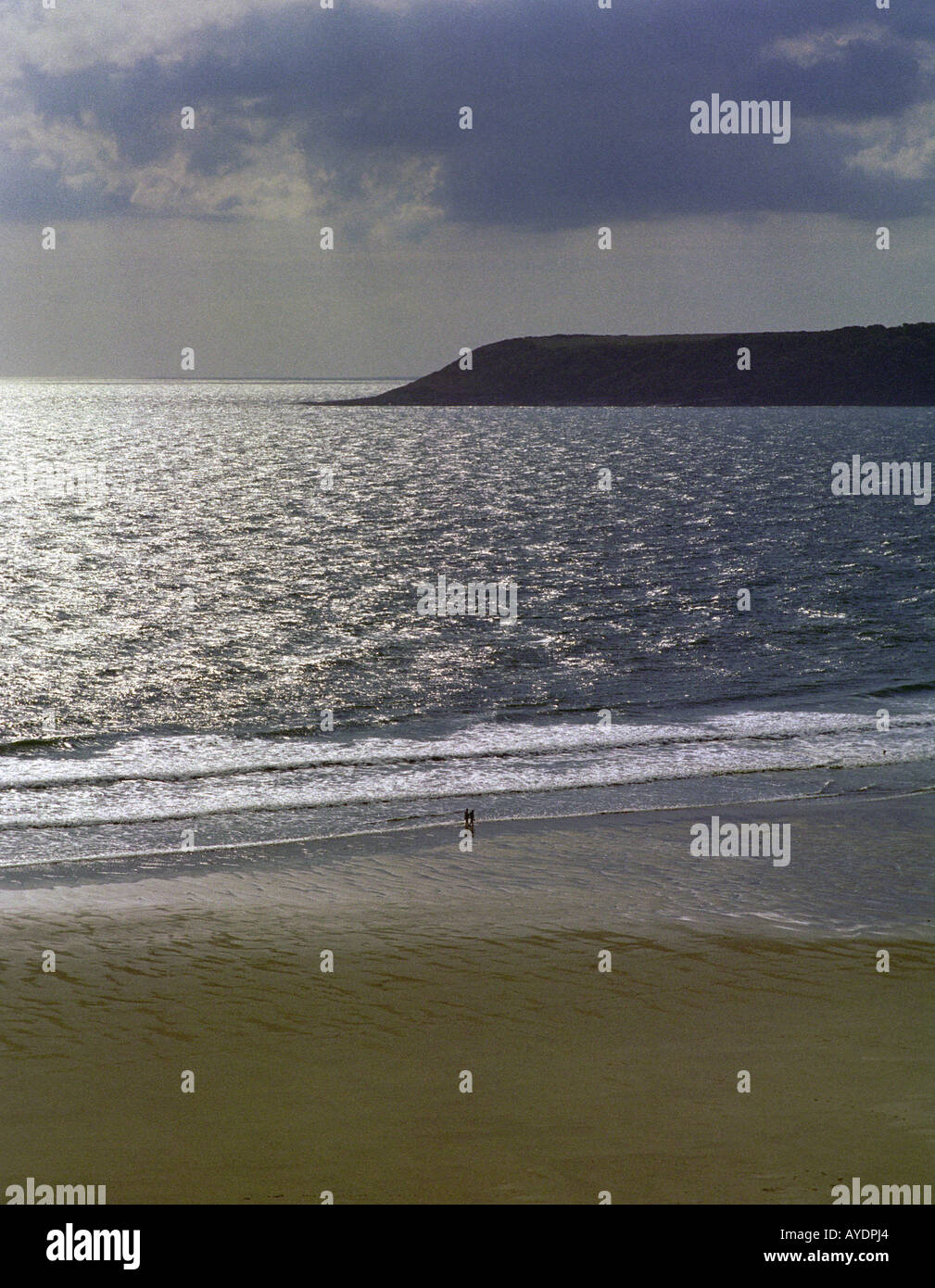 Three Cliffs Bay, Wales Stock Photo - Alamy