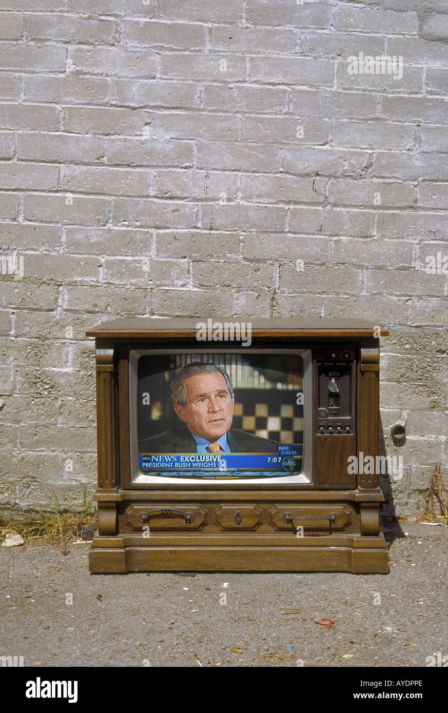 Bush on American TV Stock Photo - Alamy